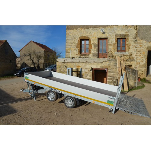 Eduard Plateau multi-usages basculant avec hayon 406 x 200 ridelles ...